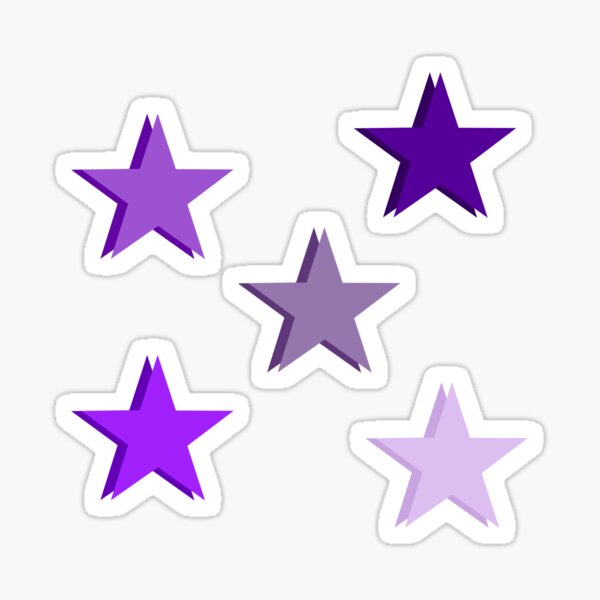"Purple Stars " Sticker for Sale by elisesylvia05 | Redbubble