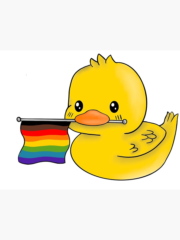 "Pride duck of colour " Poster for Sale by RuthlesRuth | Redbubble