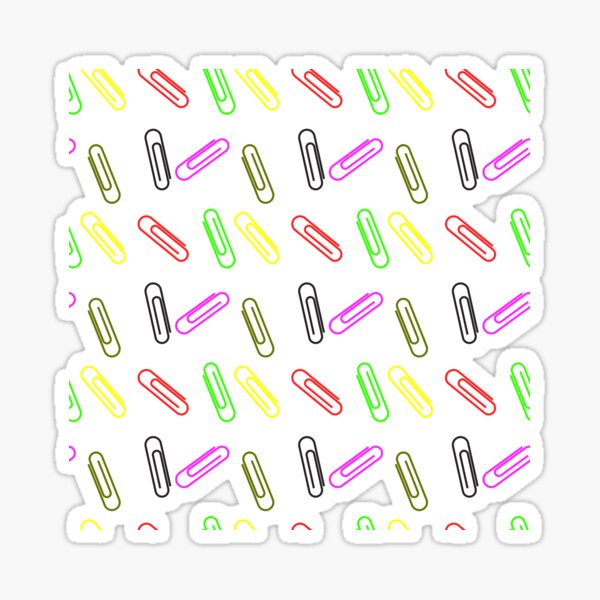 Paper Clips Stickers | Redbubble