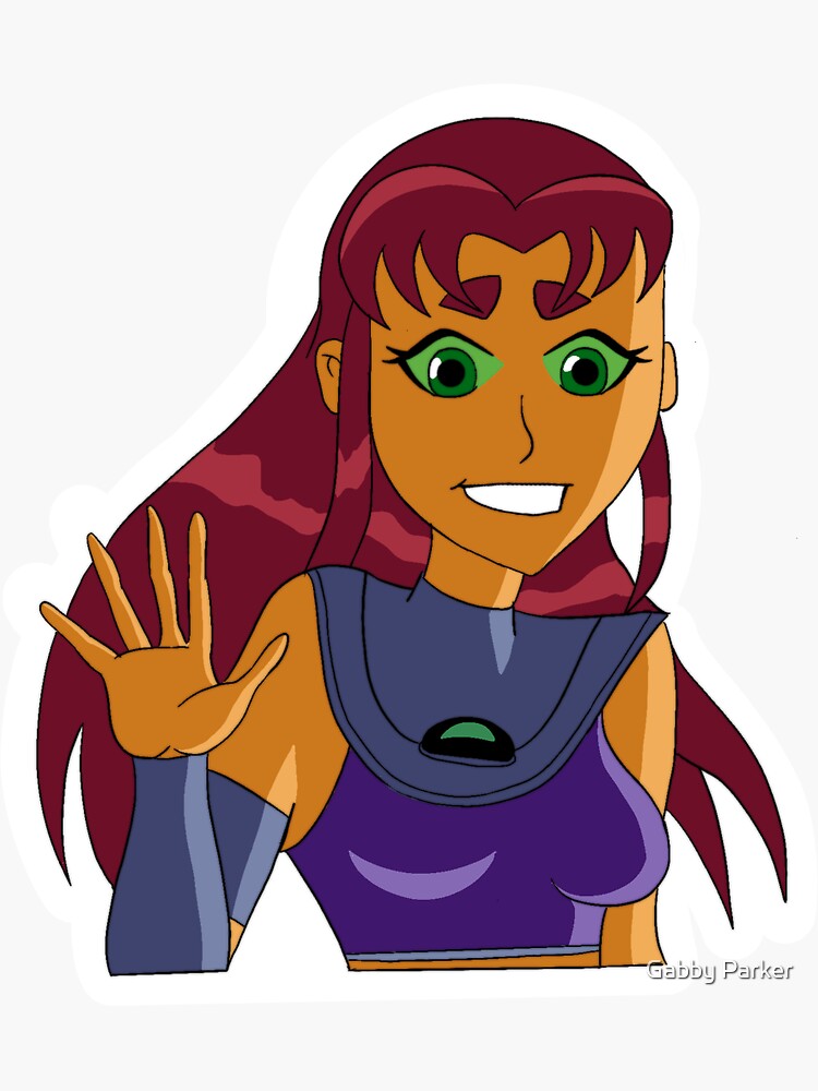 "Starfire" Sticker by gabbyparker5100 | Redbubble