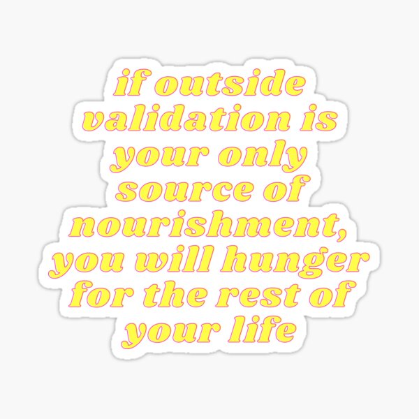 "Validation" Sticker by jarekandanna | Redbubble