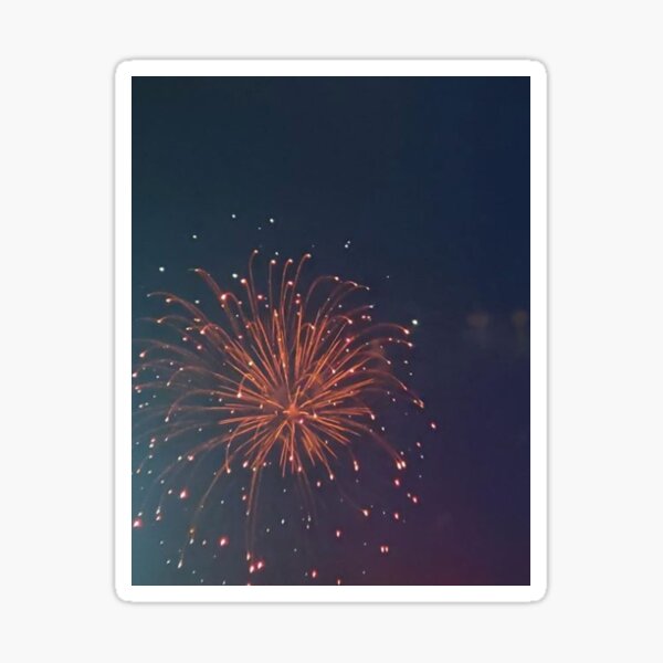 Pegatina «Pegatinas, imanes y máscaras de fuegos artificiales» de ...