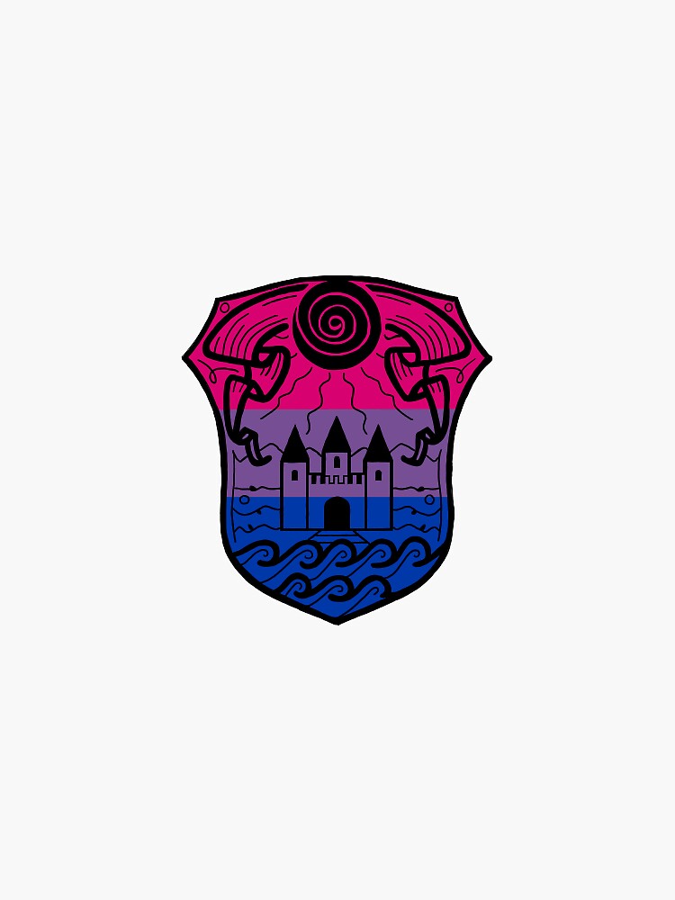 "Pride Roman Logo (Bisexual)" Sticker for Sale by Togamers | Redbubble