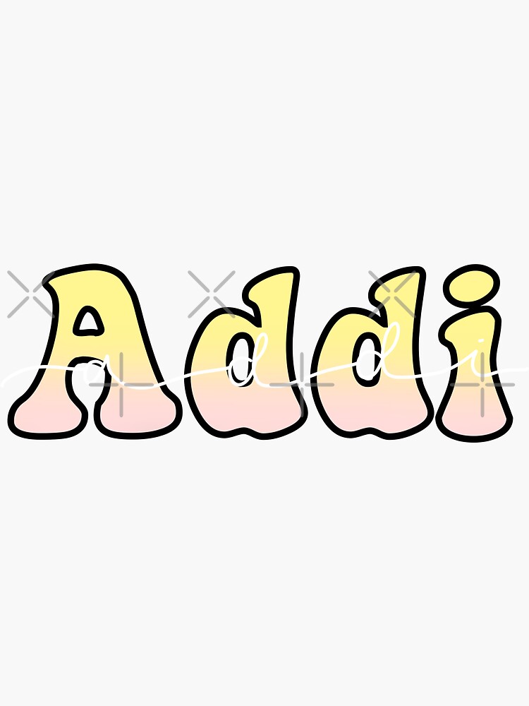 "Addi custom" Sticker for Sale by chloemadesigns | Redbubble