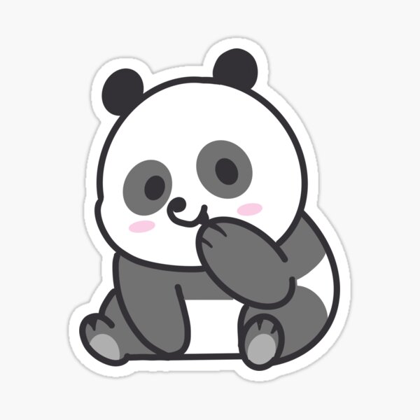 "Panda" Sticker by lacy2313 | Redbubble