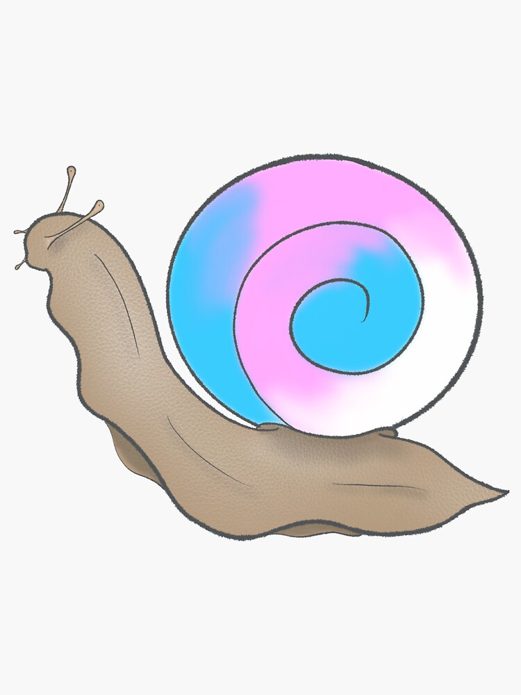 "Trans Snail" Sticker for Sale by sugar-whip | Redbubble