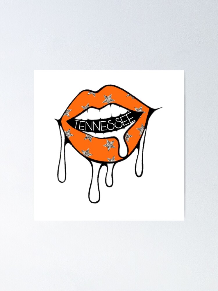 Póster «TENNESSEE Drip Lips con estrellas» de iapirozzi | Redbubble