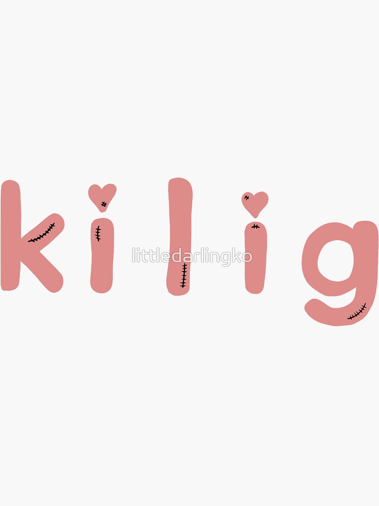 "Kilig " Sticker for Sale by littledarlingko | Redbubble