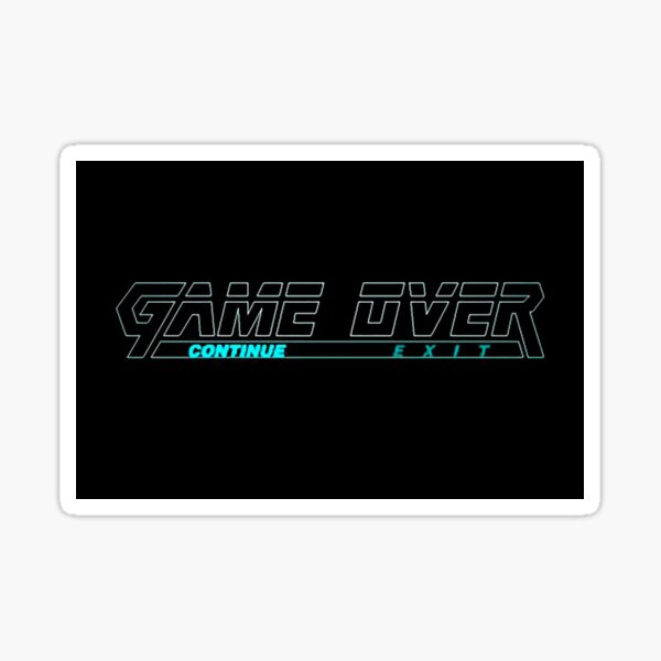"metal gear game over mask" Sticker by topmasuku | Redbubble