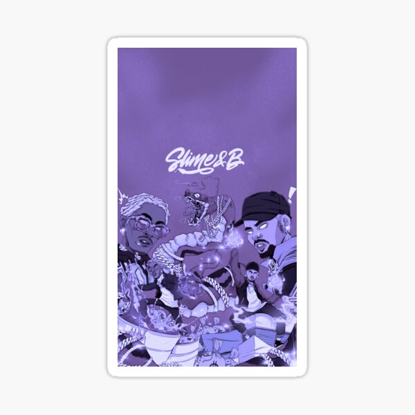 "Sime & B Purple " Sticker for Sale by ece23 | Redbubble