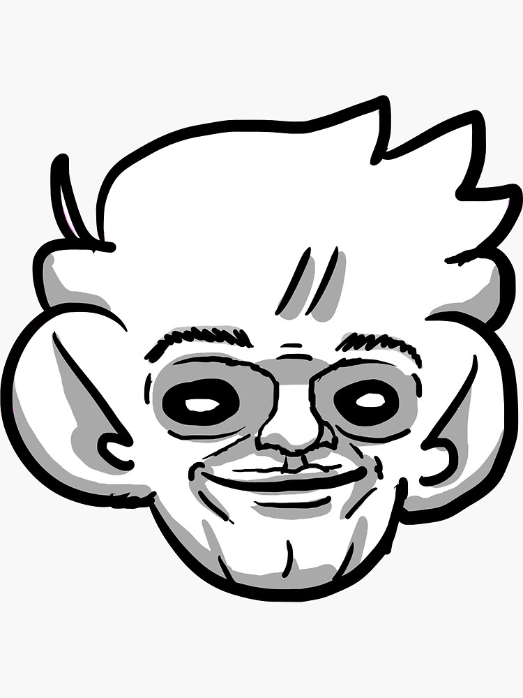 "Self Portrait (Transparent Background) " Sticker for Sale by etchs ...