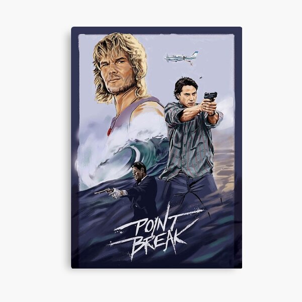 "Point Break Movie Poster" Canvas Print for Sale by EarthAndSea | Redbubble