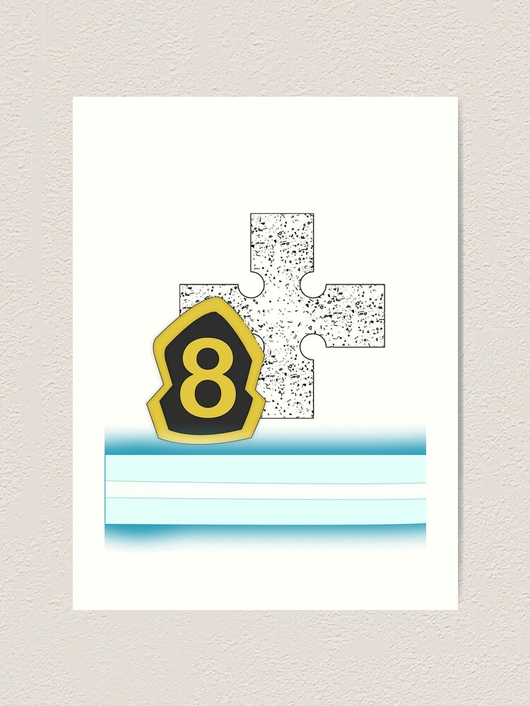 "Fire Force - Fire Force Logo, Special Company 8" Art Print for Sale by ...