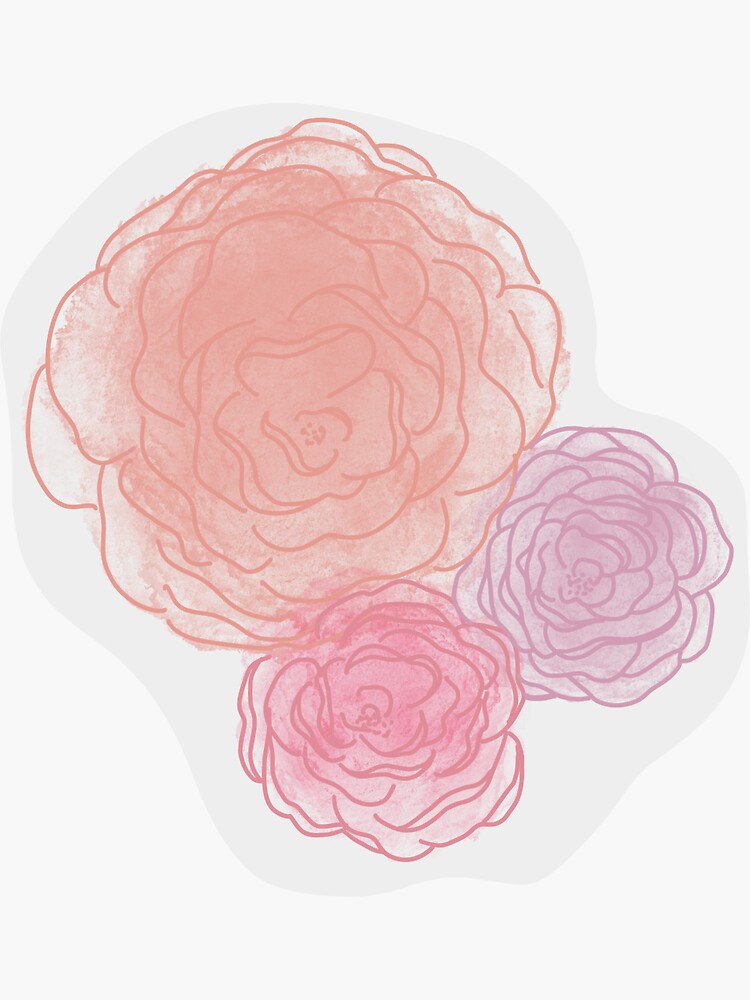 "Floral doodle" Sticker by madselisabeth | Redbubble