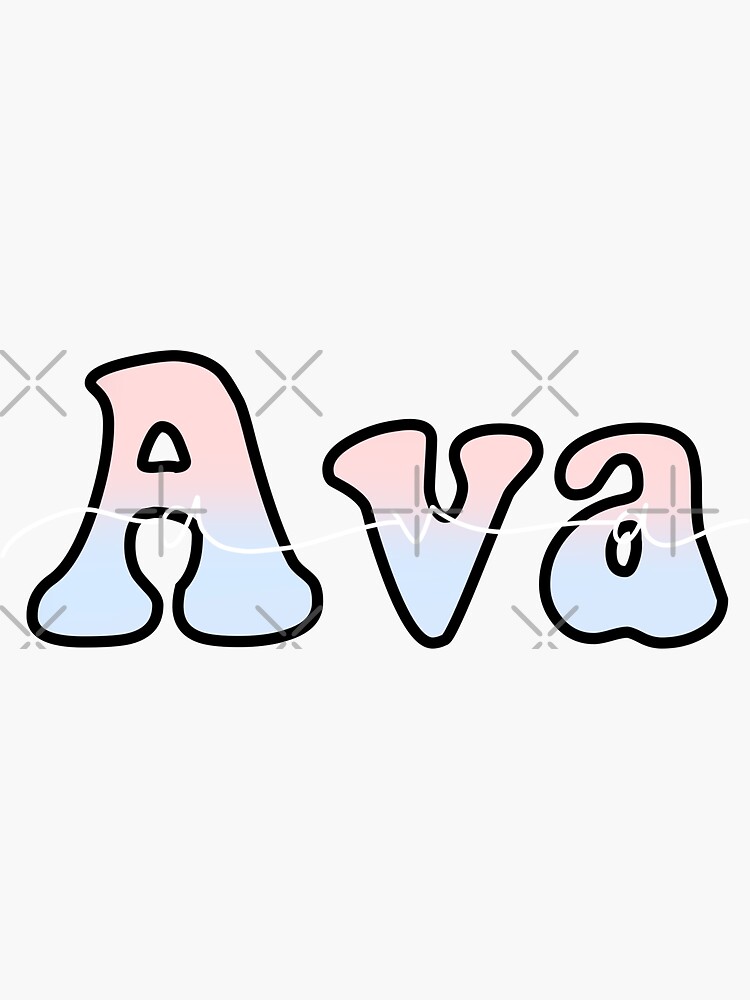 "Ava custom" Sticker for Sale by chloemadesigns | Redbubble