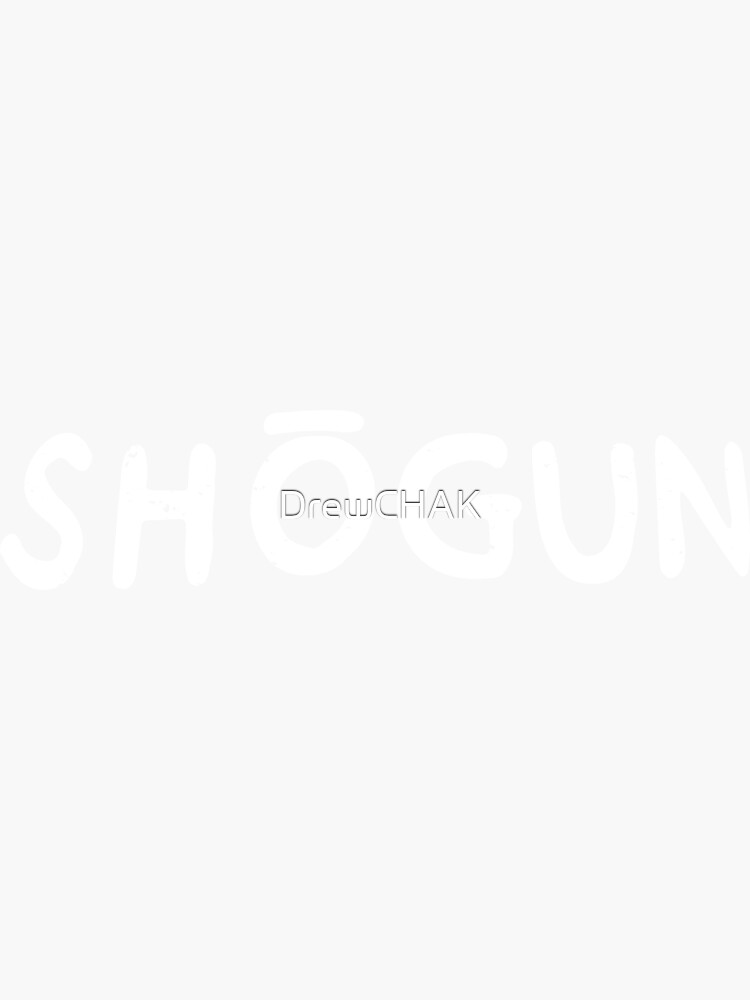 "Shogun text - Green" Sticker for Sale by DrewCHAK | Redbubble
