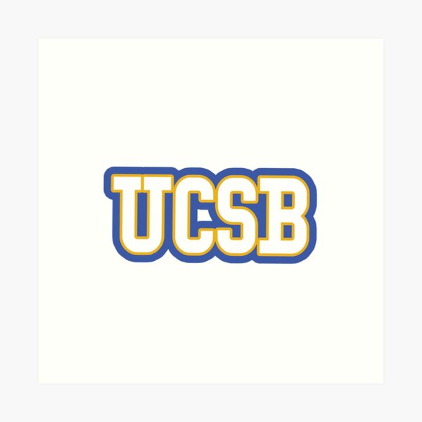 "UCSB College Letters Isla Vista Color Block Gauchos Santa Barbara ...
