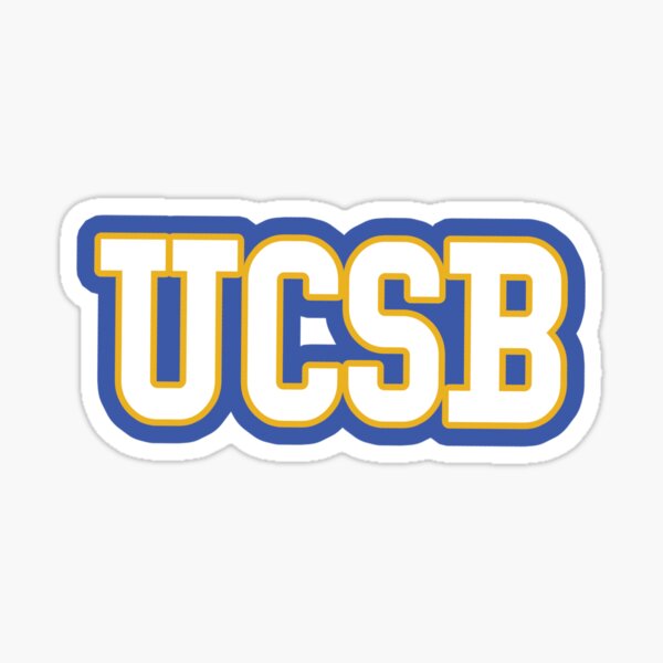 "UCSB College Letters Isla Vista Color Block Gauchos Santa Barbara ...