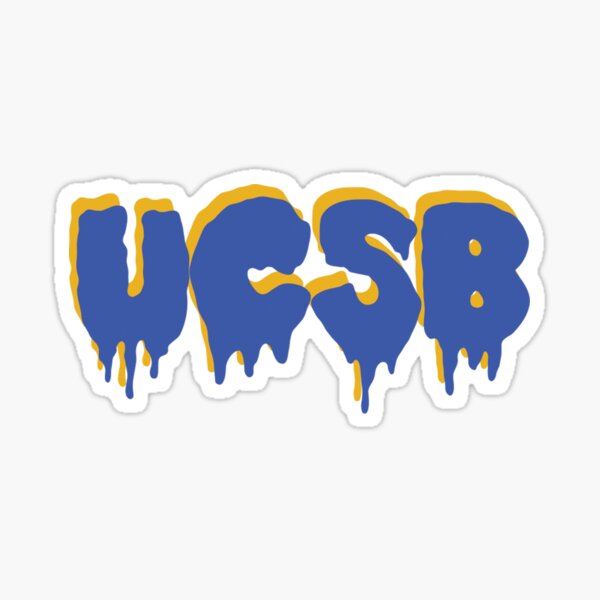 "UCSB Drippy Gauchos Logo Isla Vista Santa Barbara Sticker" Sticker by ...
