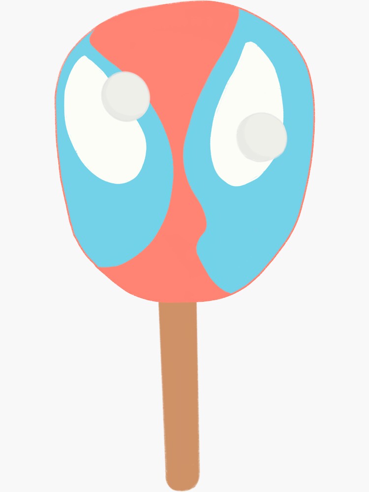 "Spidey popsicle" Sticker for Sale by Mochibeans | Redbubble