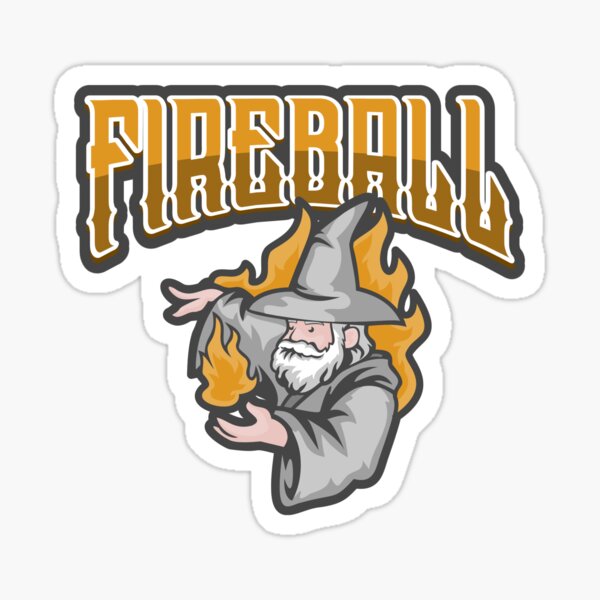 "Fireball" Sticker by buddhabubbapod | Redbubble