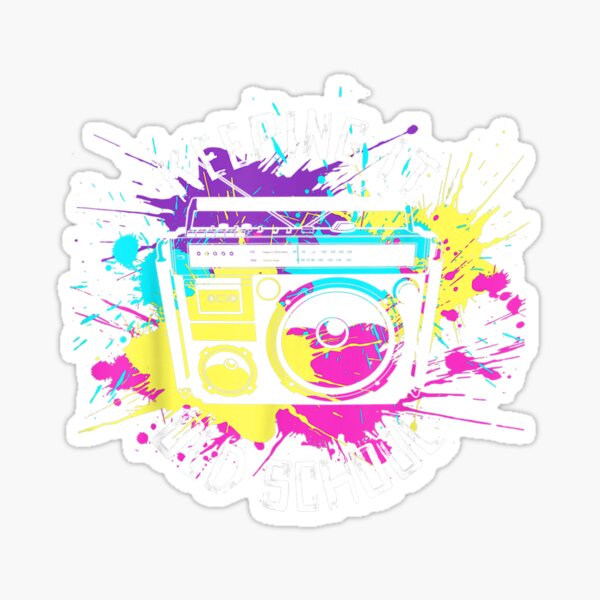 "I Love the 80s Keeping It Old School 80s 90s Boombox" Sticker for Sale ...