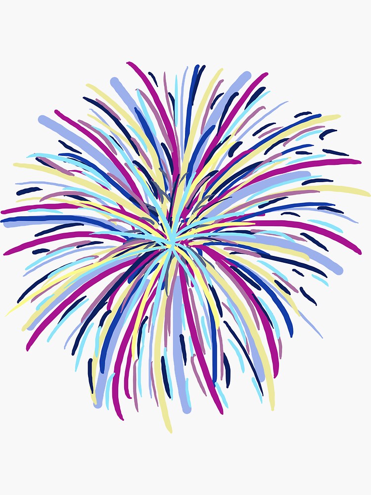 "Firework" Sticker for Sale by samanthafuchss | Redbubble