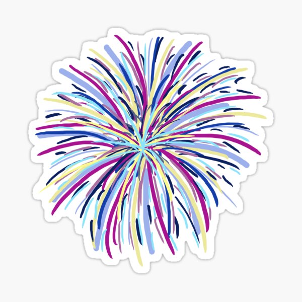 "Firework" Sticker for Sale by samanthafuchss | Redbubble