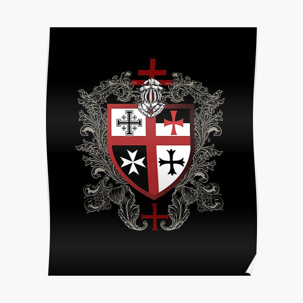 "Templar Shield Cross Medieval Warrior Sword Knights Templar Armor ...