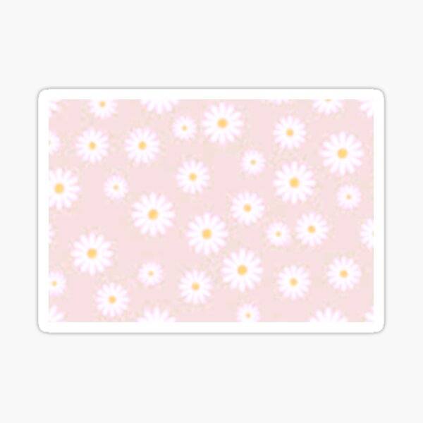 "Pink daisy " Sticker by KelseyDesigns | Redbubble