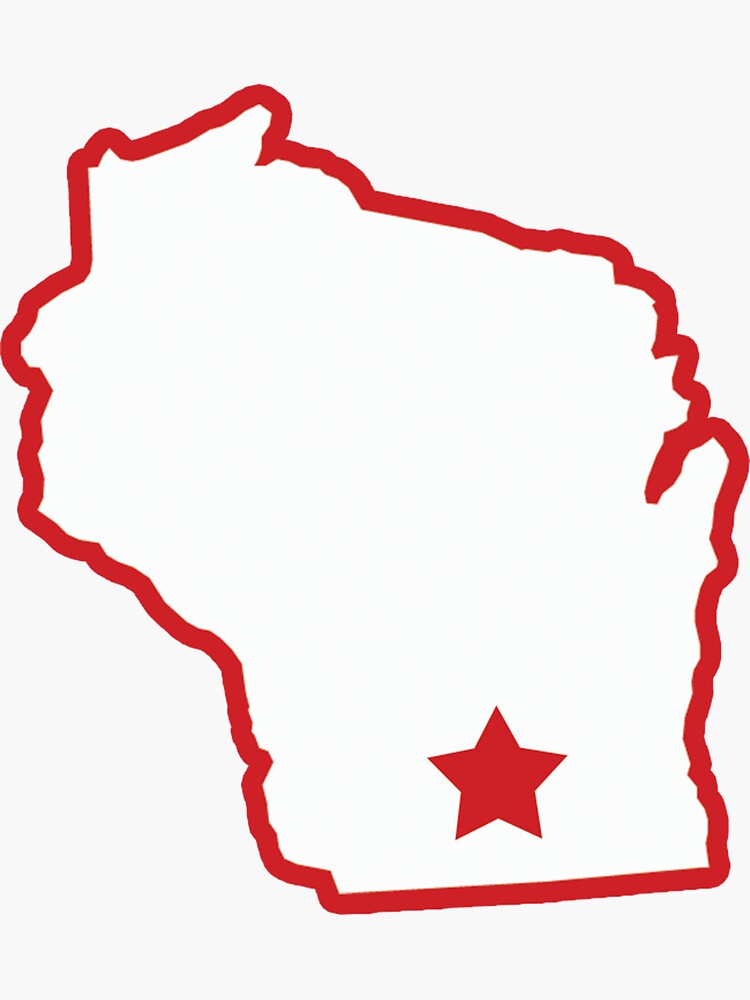 "University of Wisconsin Madison Badgers Wisco Star Hometown Sticker ...