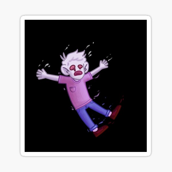 "Falling" Sticker by etchs-sketches | Redbubble