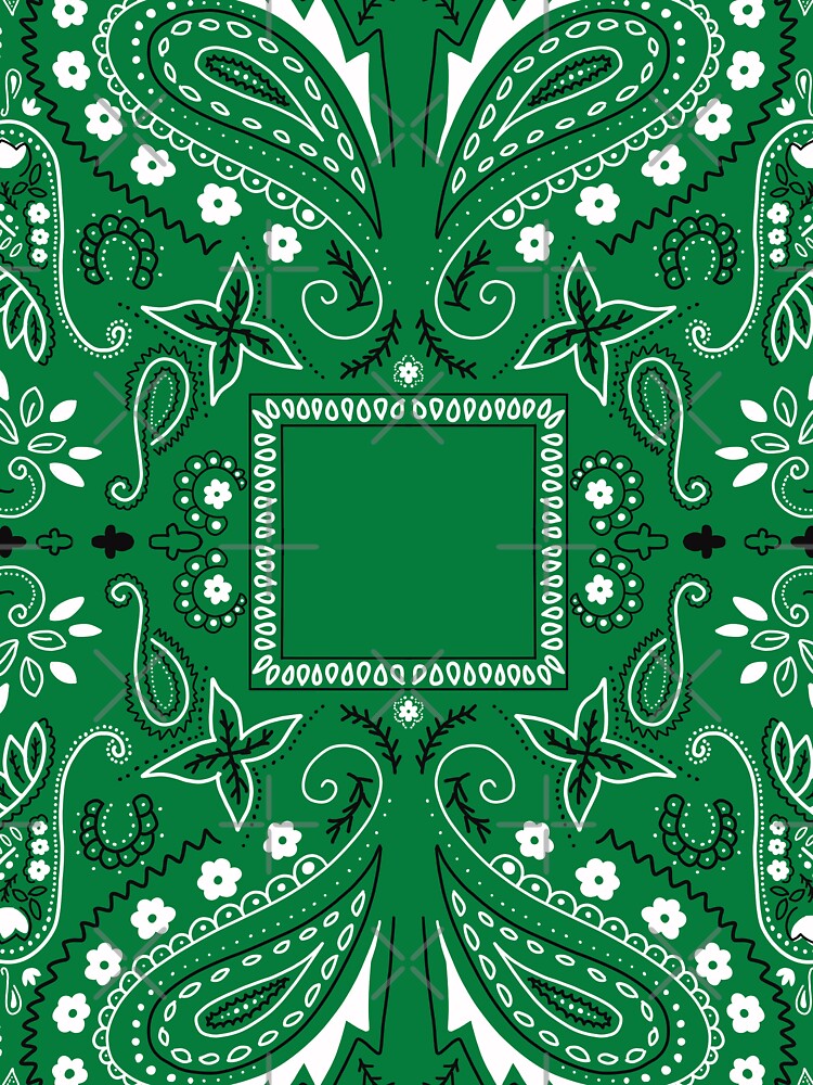 Green Bandana Pattern