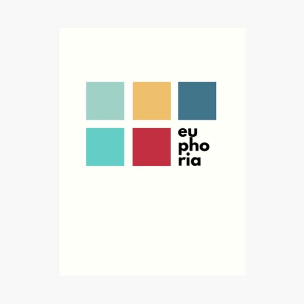 "euphoria color scheme" Art Print for Sale by ninaxrina | Redbubble