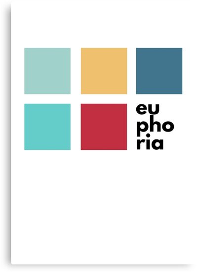 "euphoria color scheme" Canvas Print by ninaxrina | Redbubble