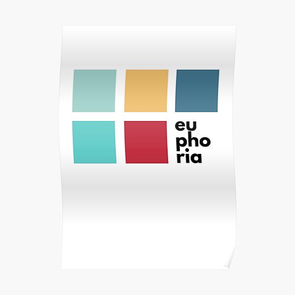 "euphoria color scheme" Poster by ninaxrina | Redbubble