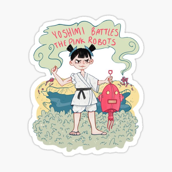 "The Flaming Lips 'Yoshimi Battles The Pink Robots' Art" Sticker for ...