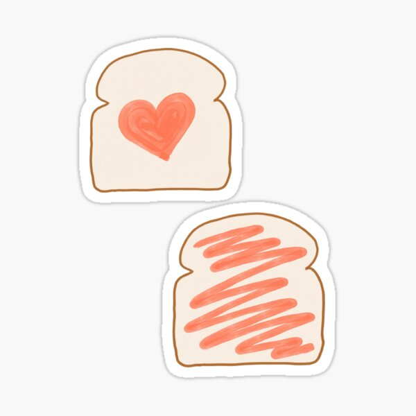 "toast sticker pack" Sticker by avocinnamon | Redbubble