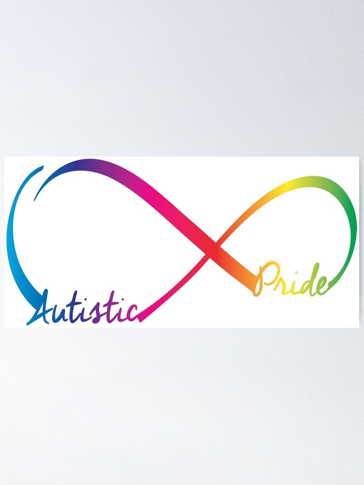 "Autistic Pride Infinity small logo" Poster for Sale by ASDDude | Redbubble