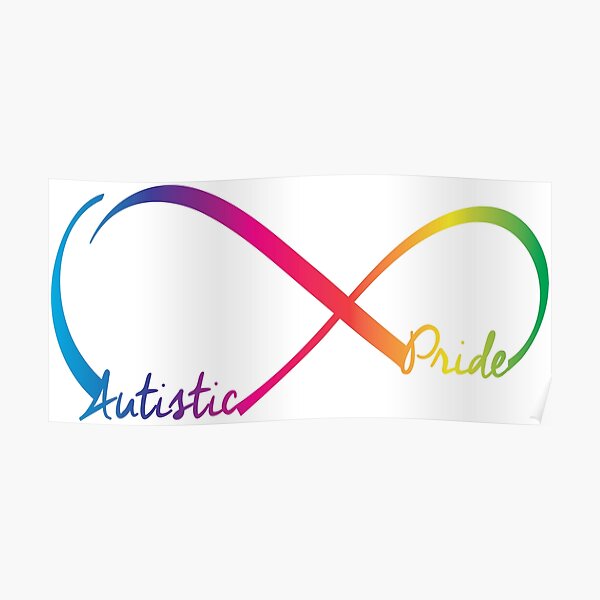 "Autistic Pride Infinity small logo" Poster for Sale by ASDDude | Redbubble