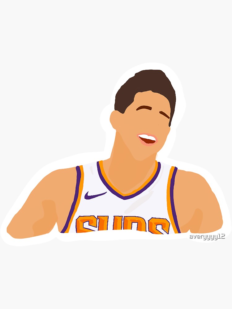 "devin booker cartoon " Sticker by averyyyy12 | Redbubble
