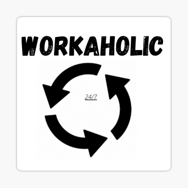 "workaholic attire" Sticker for Sale by artscraft | Redbubble
