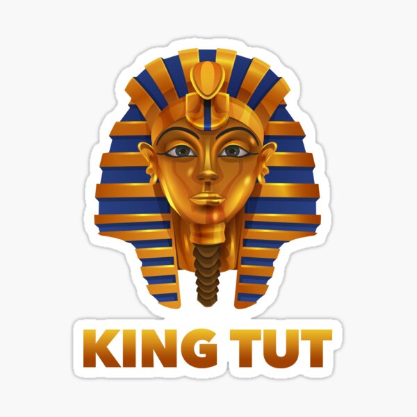 "The Egyptian Pharaoh King Tut Mask T-shirt, Tutankhamun " Sticker for ...