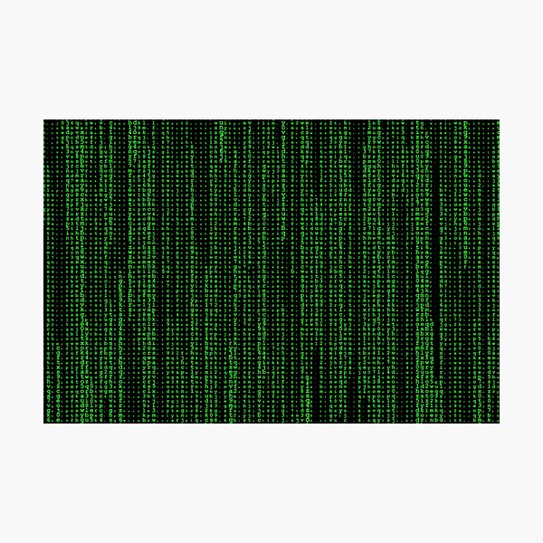 "Hacker Matrix" Photographic Print by dyleke | Redbubble