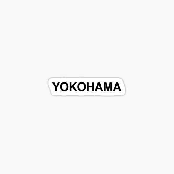 "YOKOHAMA" Sticker for Sale by TOKYO-LOGO-SHOP | Redbubble