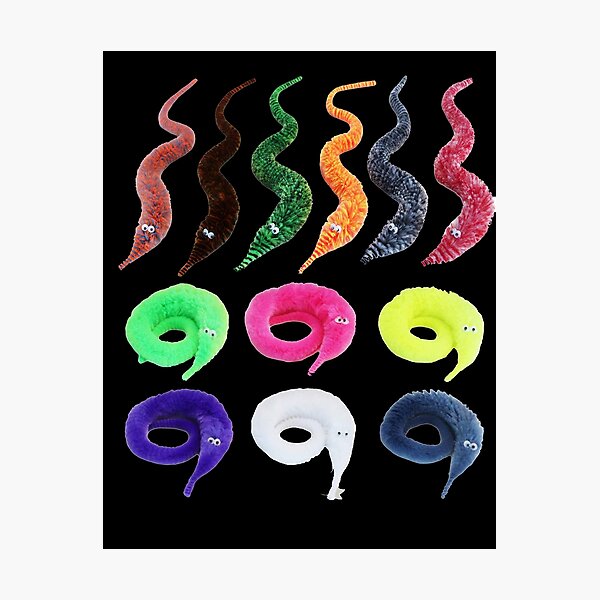 "worm off the string cute design" Photographic Print by PassiveOnline ...