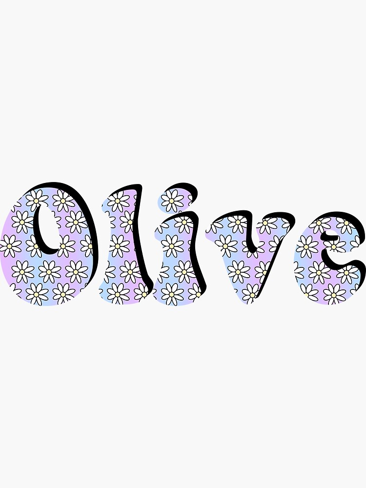 "Aesthetic Groovy Olive" Sticker by CaitlinCerys | Redbubble