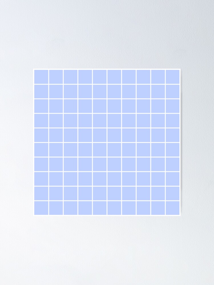 "blue aesthetic grid" Poster by chloejohnsvn | Redbubble