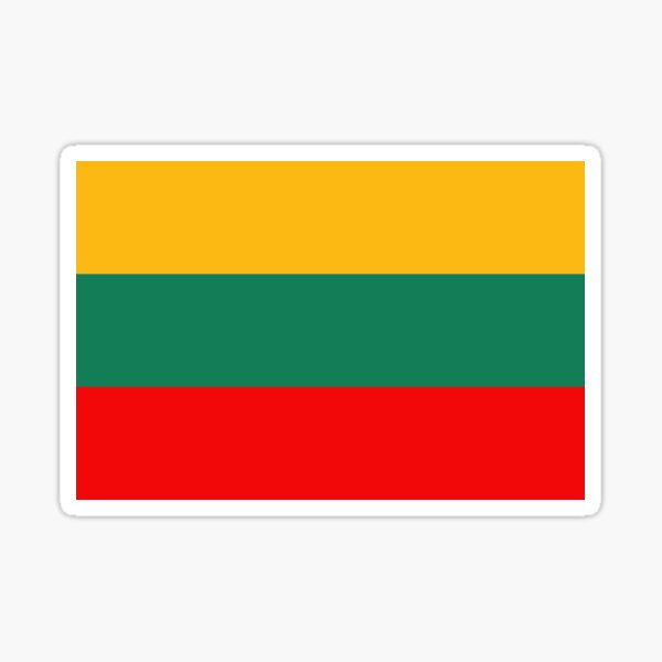 "Lithuania flag " Sticker for Sale by MaskDealer420 | Redbubble