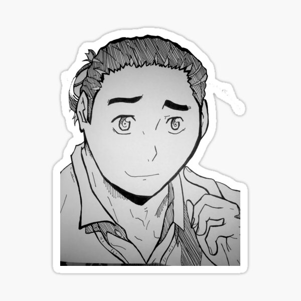 "Asahi Haikyuu" Sticker for Sale by kais-alibi | Redbubble